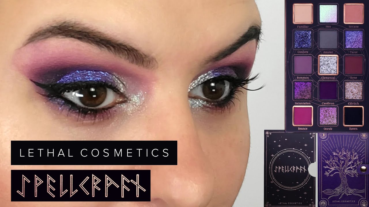 Lethal Cosmetics First Impressions and Spellcraft Palette Tutorial 💜 - YouTube