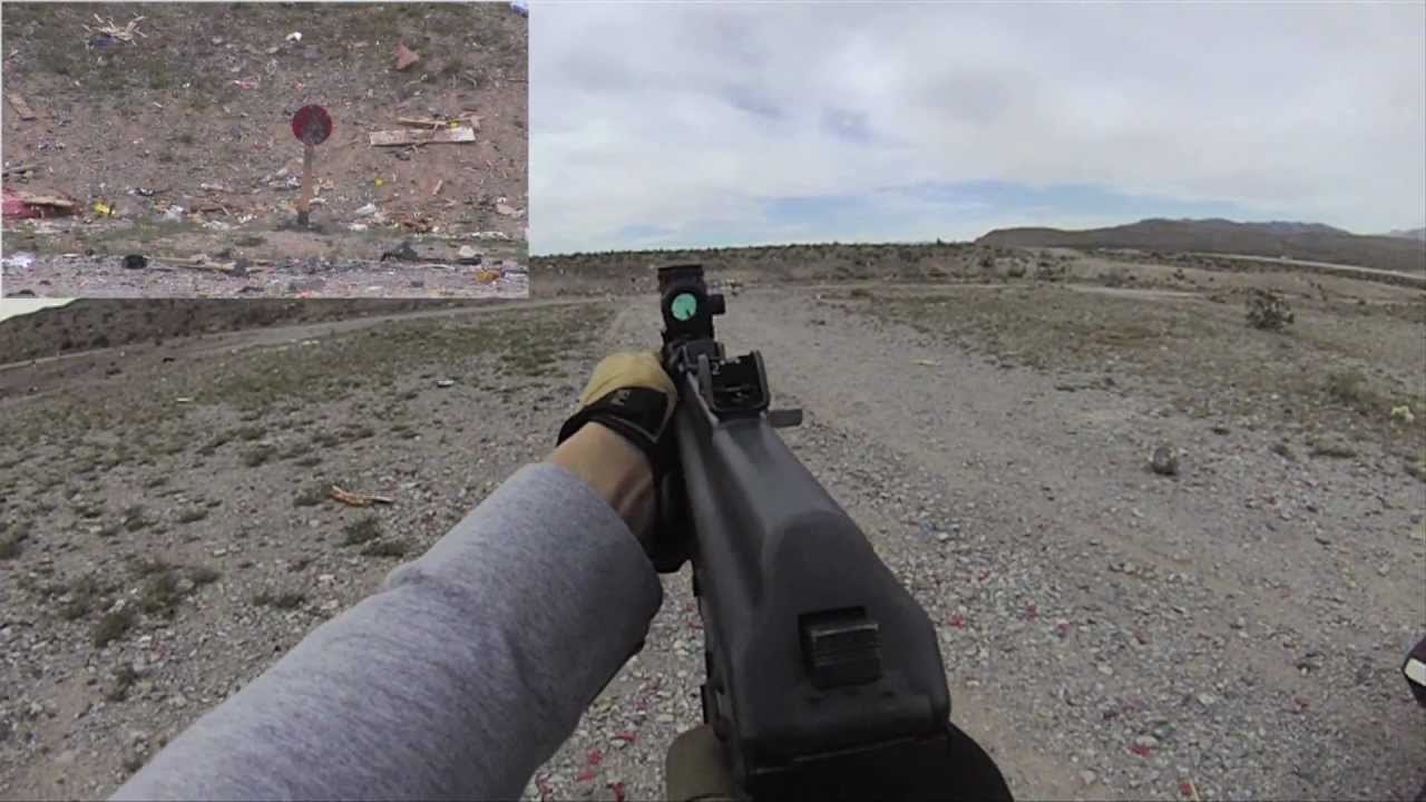 Zastava PAP M92: Shooting Steel at 90 Yards. - YouTube