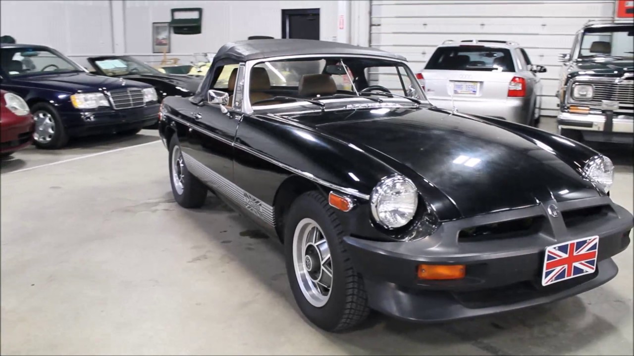 1980 MGB black tc - YouTube