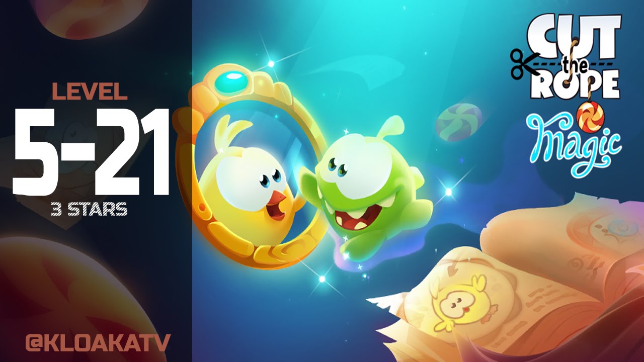 Cut The Rope: Magic 5-21 Ancient Library Walkthrough (3 Stars) - YouTube