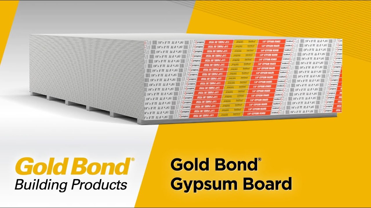 Gold Bond Gypsum Board - YouTube