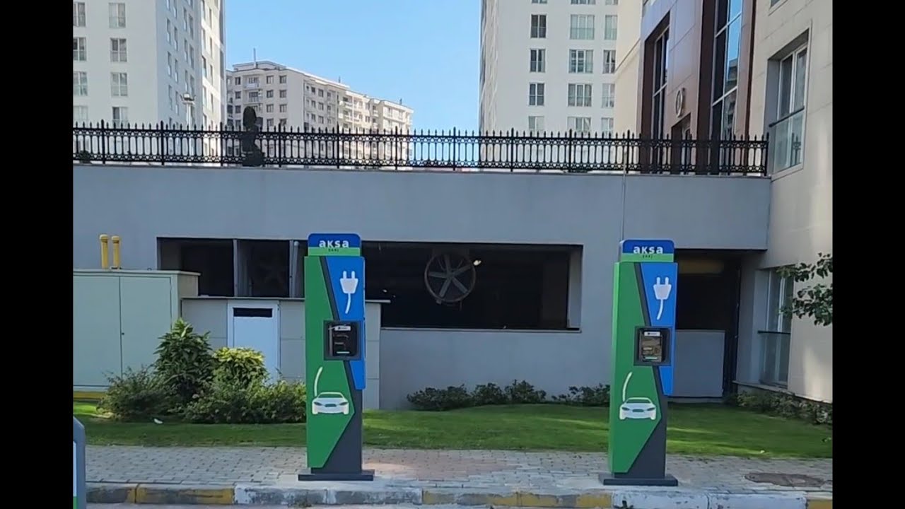 Electric car charging stations are being built all over Istanbul ...