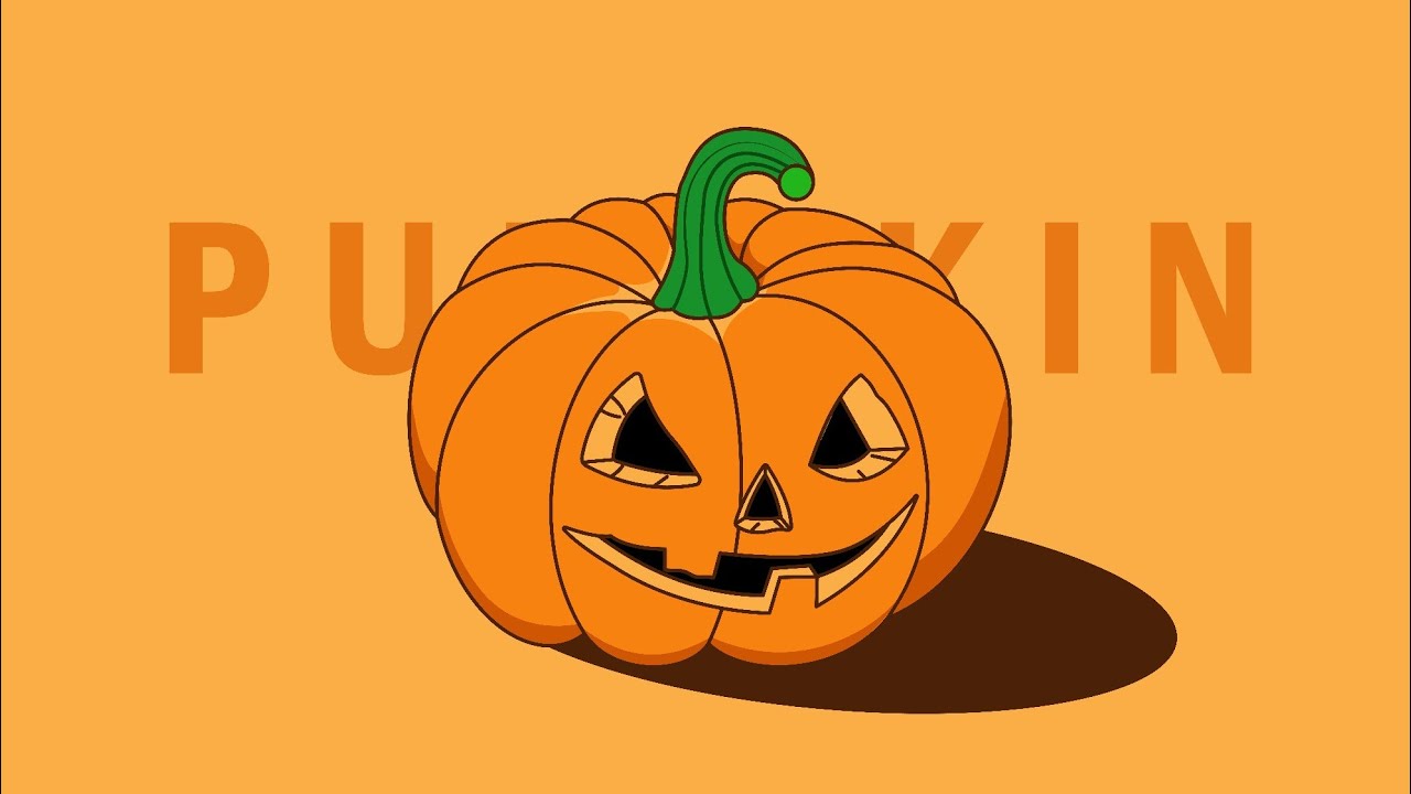 Pumpkin speed art in #illustrator | vector art design| minimal design ...
