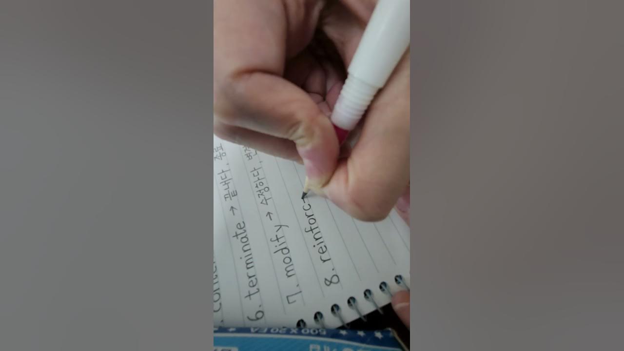 영단어 손글씨 voca hand writing - YouTube