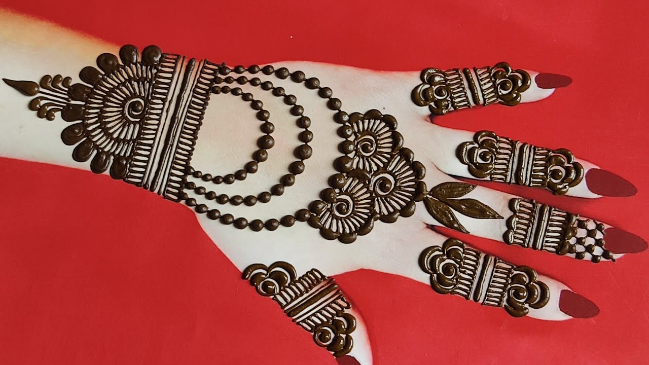 Gorgeous simple mehndi design|| bharwa mehndi design for hand||raveena ...