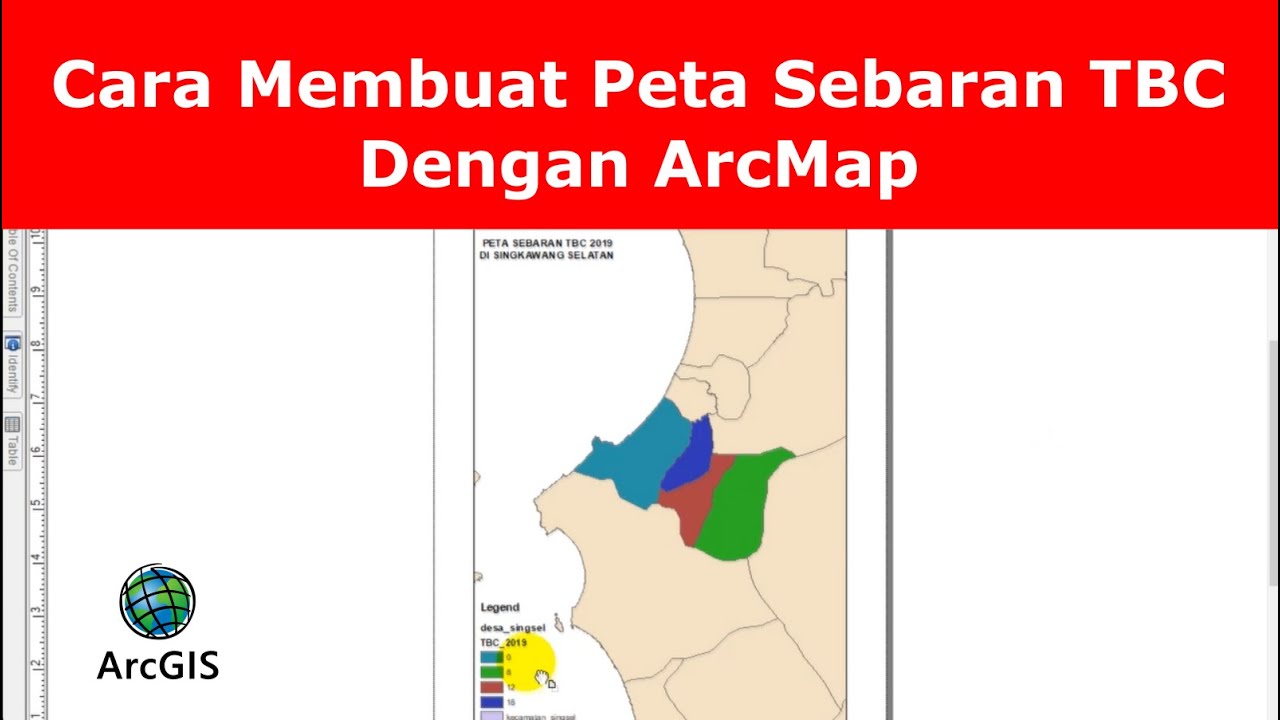 Cara Membuat Peta Sebaran Penyakit TBC Dengan ArcMap - YouTube