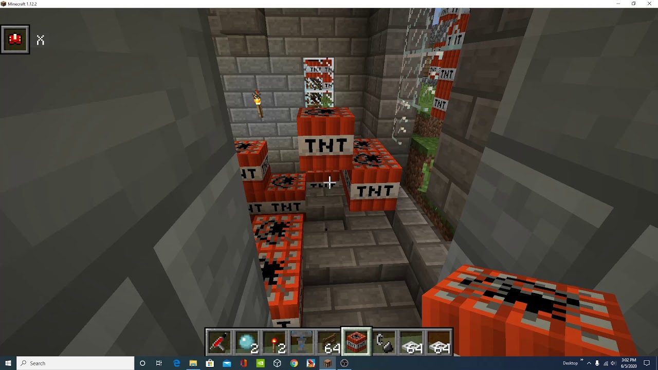 blasting 10000 TNT in minecraft picture motion - YouTube