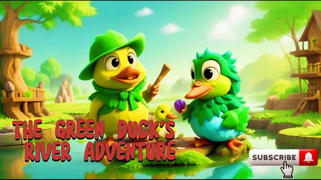 The Green Duck's River Adventure | Bedtime Stories for Kids | Moral ...