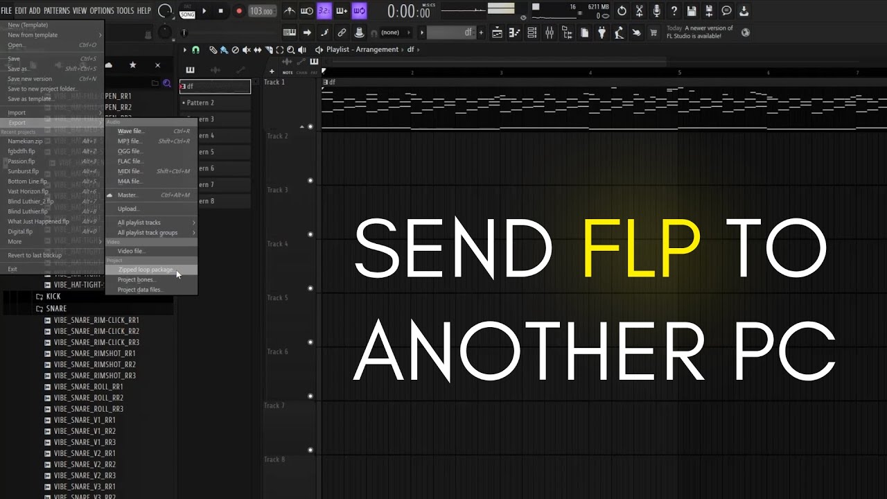 How to move FL Studio projects from one PC to another - YouTube