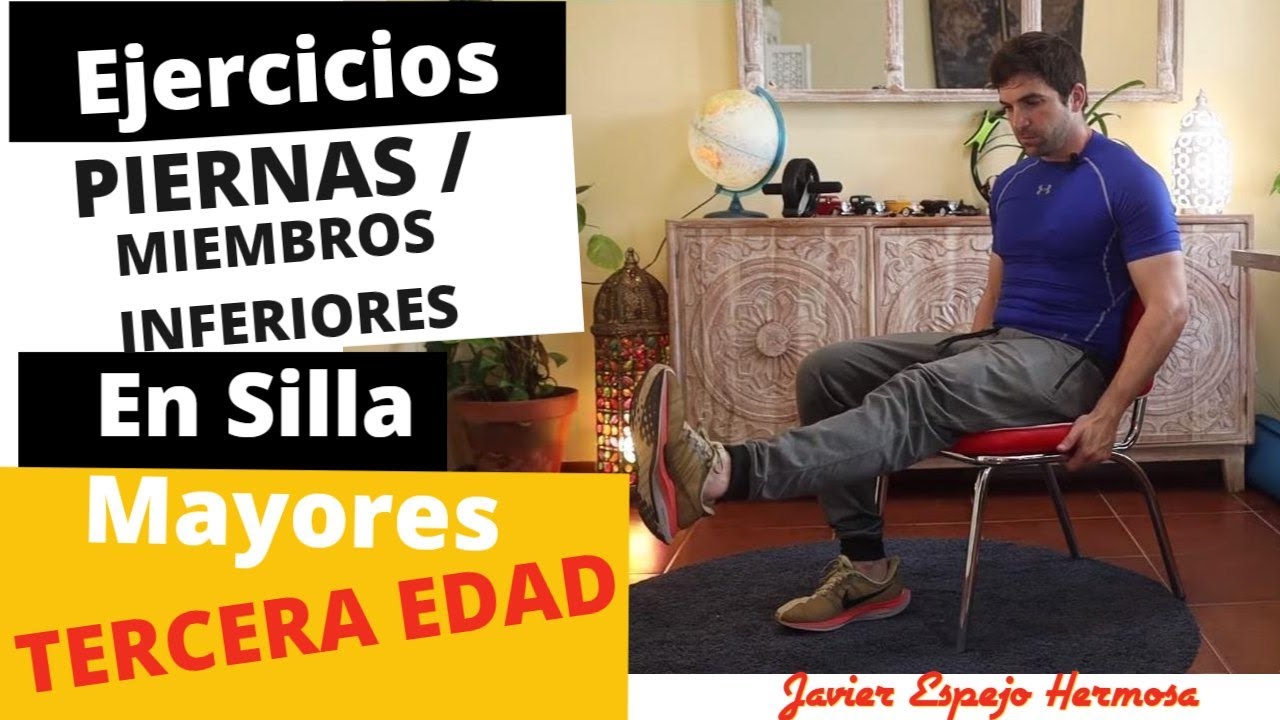 Ejercicios Piernas/ Miembros inferiores en silla, mayores y tercera ...