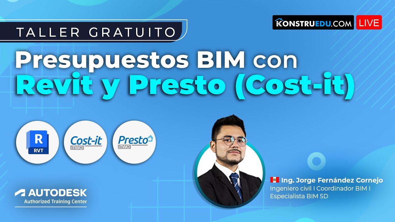 Taller: Presupuestos BIM con Revit y Presto (Cost-it) - YouTube