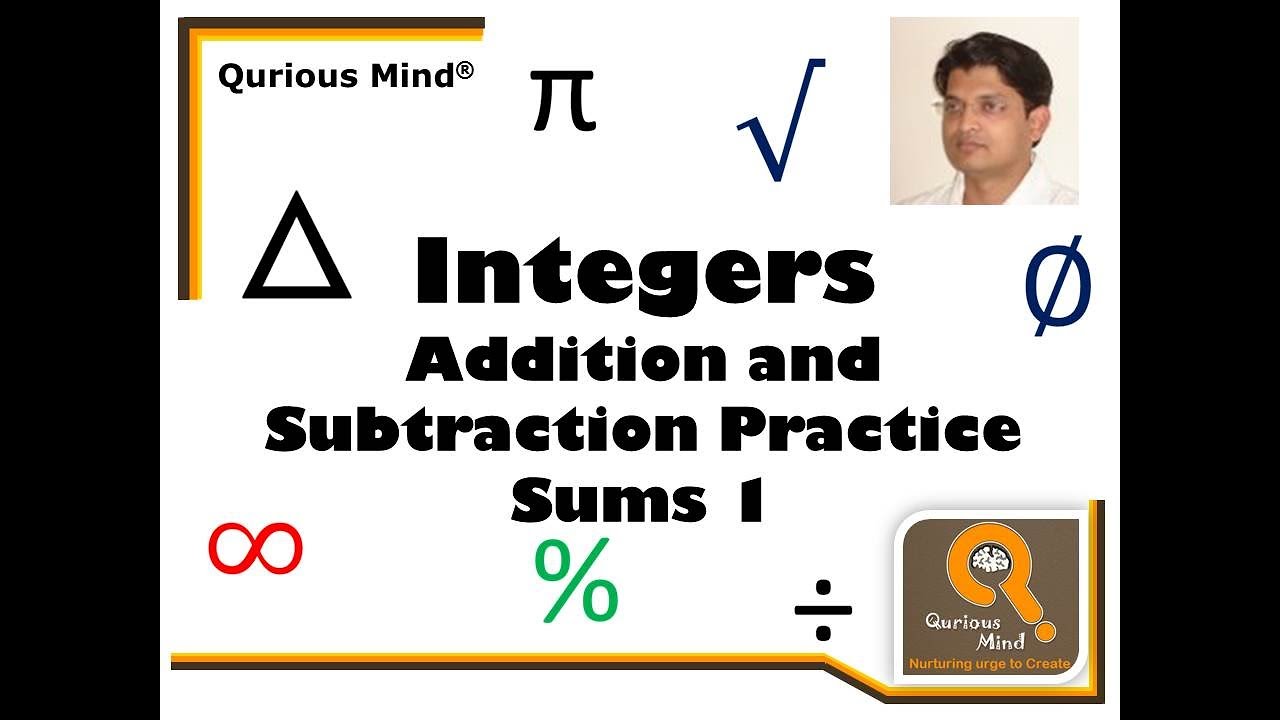 Integers Practice Sums Part 1 Youtube 0501