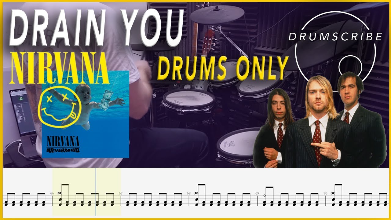 Drain You (DRUMS ONLY) - Nirvana | Drum Sheet Music Play-Along ...