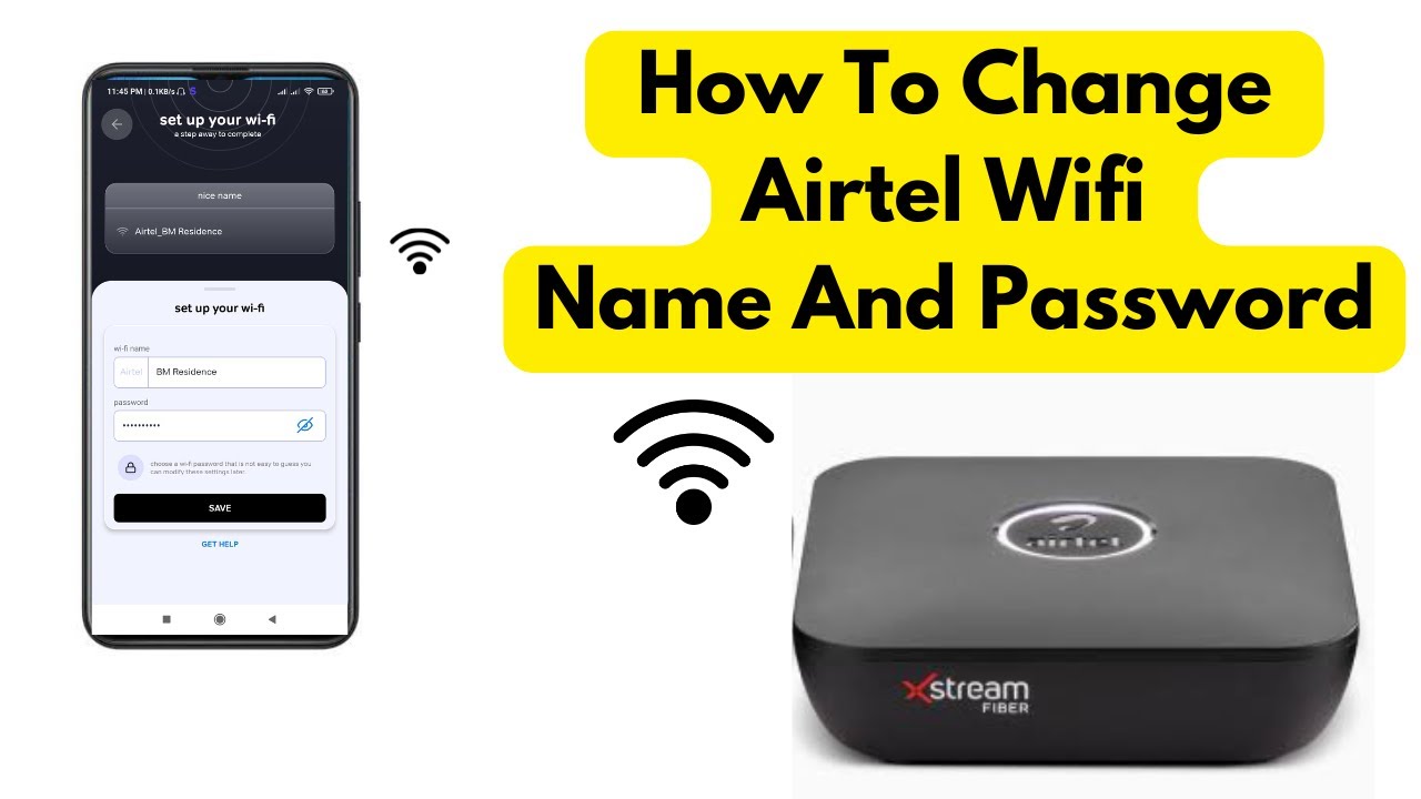 How To Change Airtel Wifi Name And Password | Airtel Wifi Ka Password ...