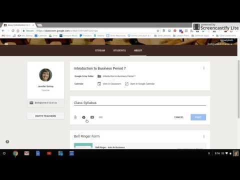 Basic Google Classroom How To's