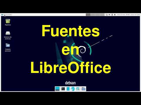 Linux Debian - Instalar fuentes o tipos de letra de Microsoft en LibreOffice [V330]