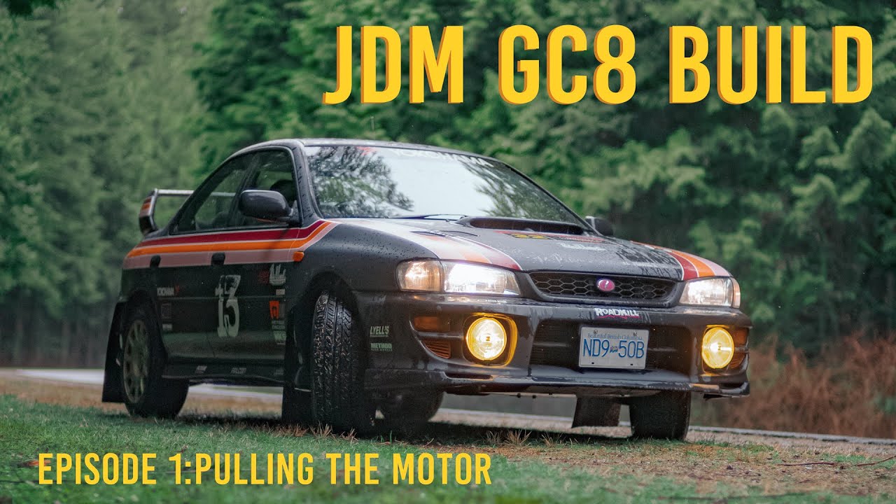 JDM SUBARU ENGINE REMOVAL- GC8 Build Episode 1 - YouTube