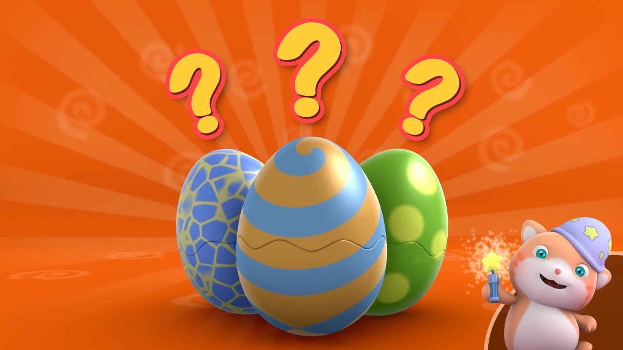 Surprise Eggs - Looi the Cat | Learn English with Looi| Vehicles | Toy ...