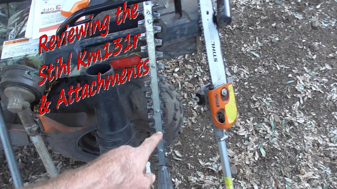 Reviewing the Stihl KM131r and attachments - YouTube