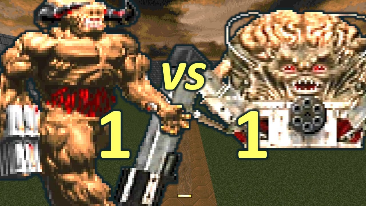 Cyberdemon vs Spider Mastermind - Boss vs Boss Fight - Doom Retro ...