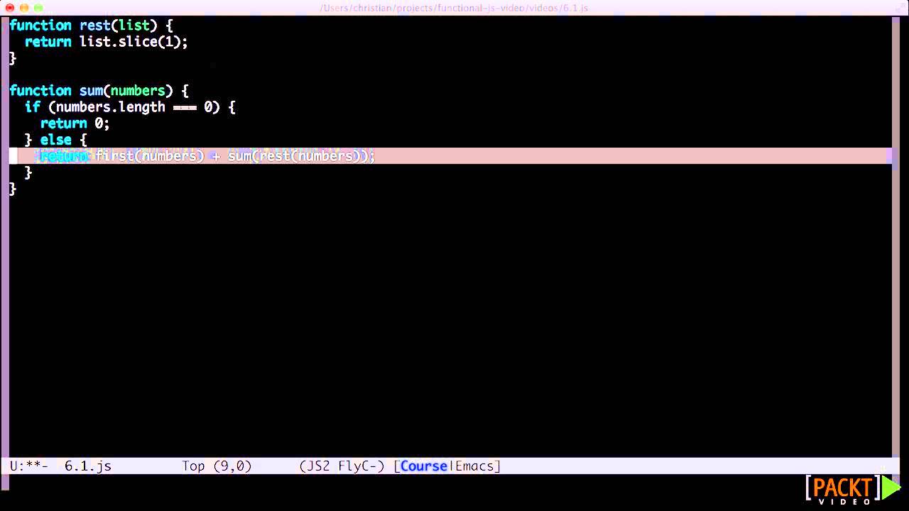 Learning Functional Javascript Recursive Thinking Youtube