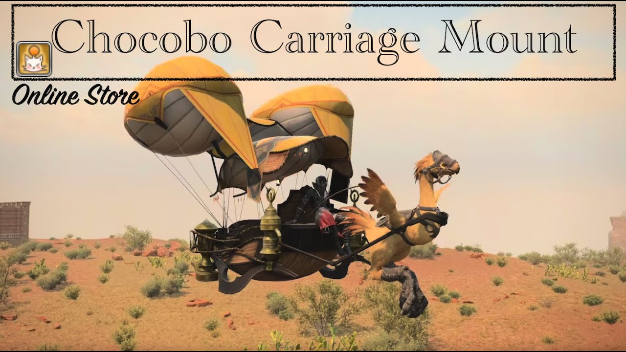 Final Fantasy XIV - Chocobo Carriage Mount - YouTube