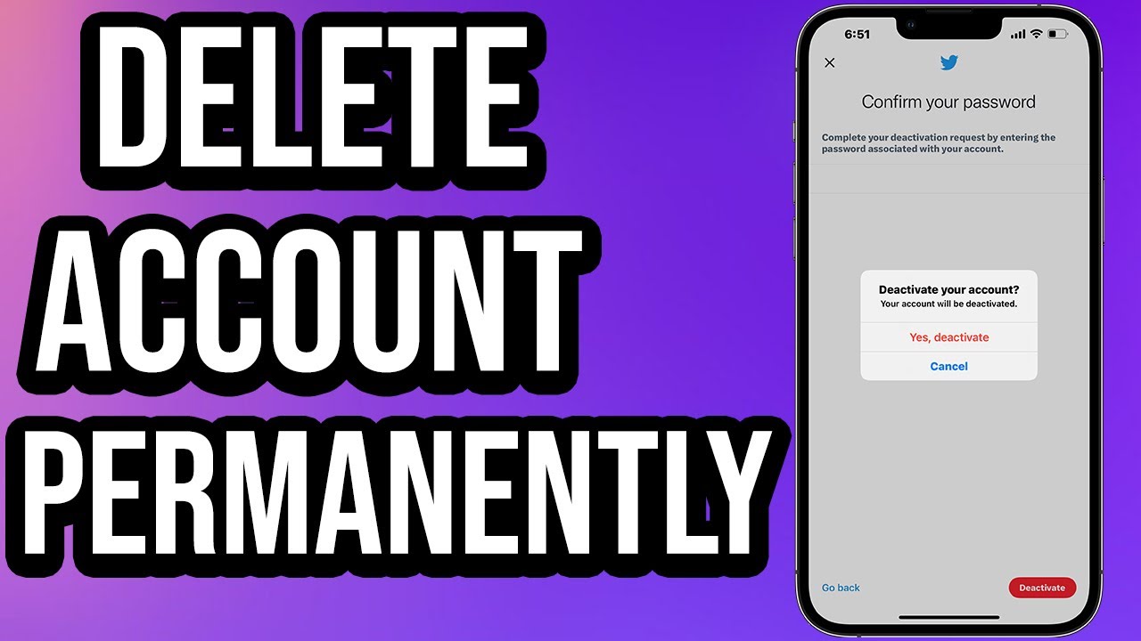 How To Delete Twitter Account Permanently Using Phone - YouTube