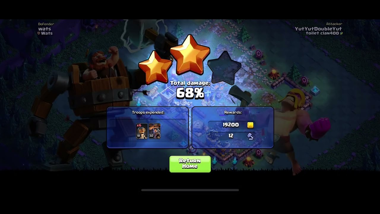 Clash of Clans Builder Battle use only Bombers #COC #Bombers - YouTube