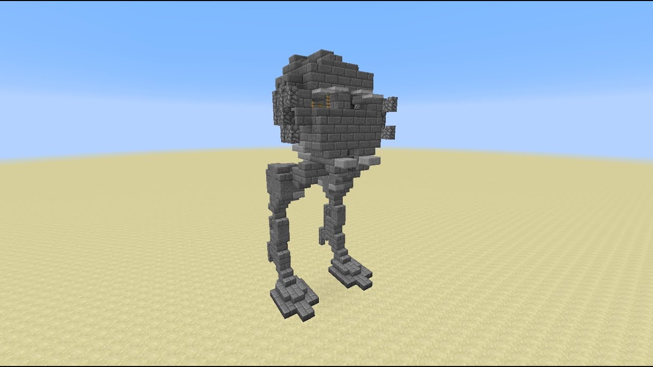 Как построить AT-ST в minecraft #34 - YouTube