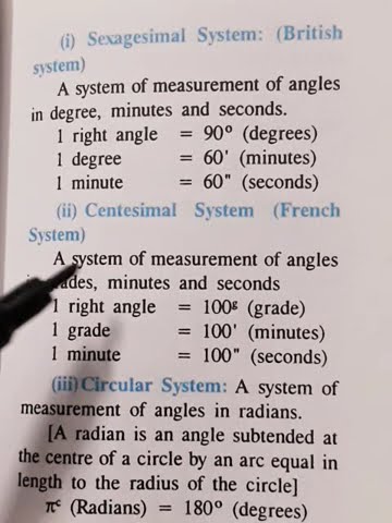 measurement of angle in(british,french and circular system) - YouTube