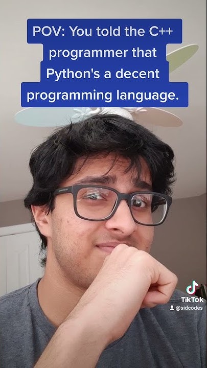 POV: You told a C++ Programmer that Python is a decent language. - YouTube