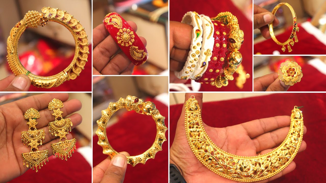 From 2.5 Gram Unique Gold Sakha/Pola/Bala/Necklace/Ring/Earring ...