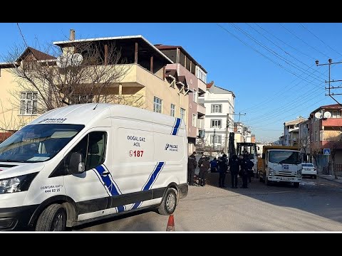 Darıca'da doğal gaz borusu delindi; cadde ve 9 sokağın gaz akışı durduruldu