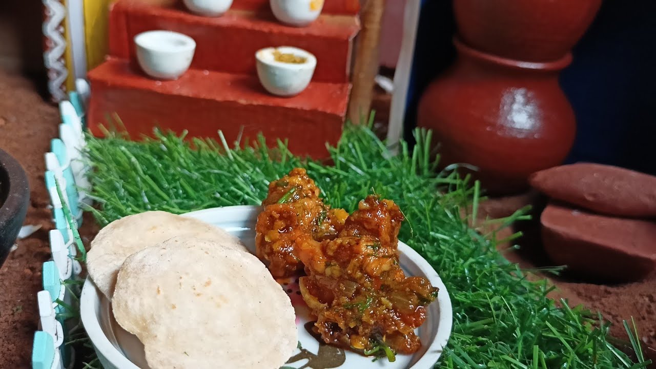 Miniature Chicken Masala+Roti||Chicken Recipe||Mini Food||@Indian ...