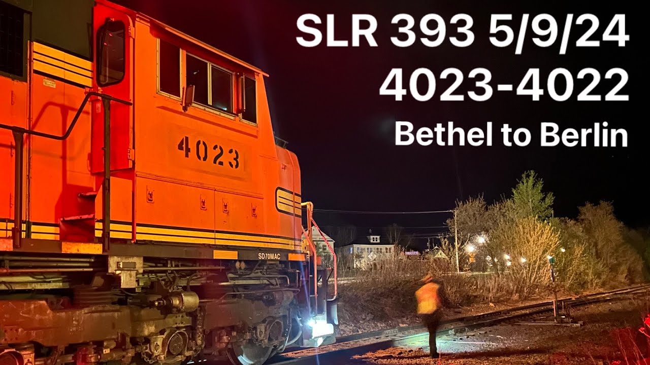 St Lawrence & Atlantic 393 with ex BNSF H2 SD70Macs #4023 and #4022 ...