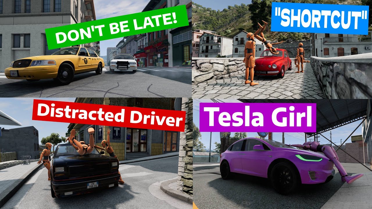 Types of Drivers in BeamNG Drive #3 - YouTube