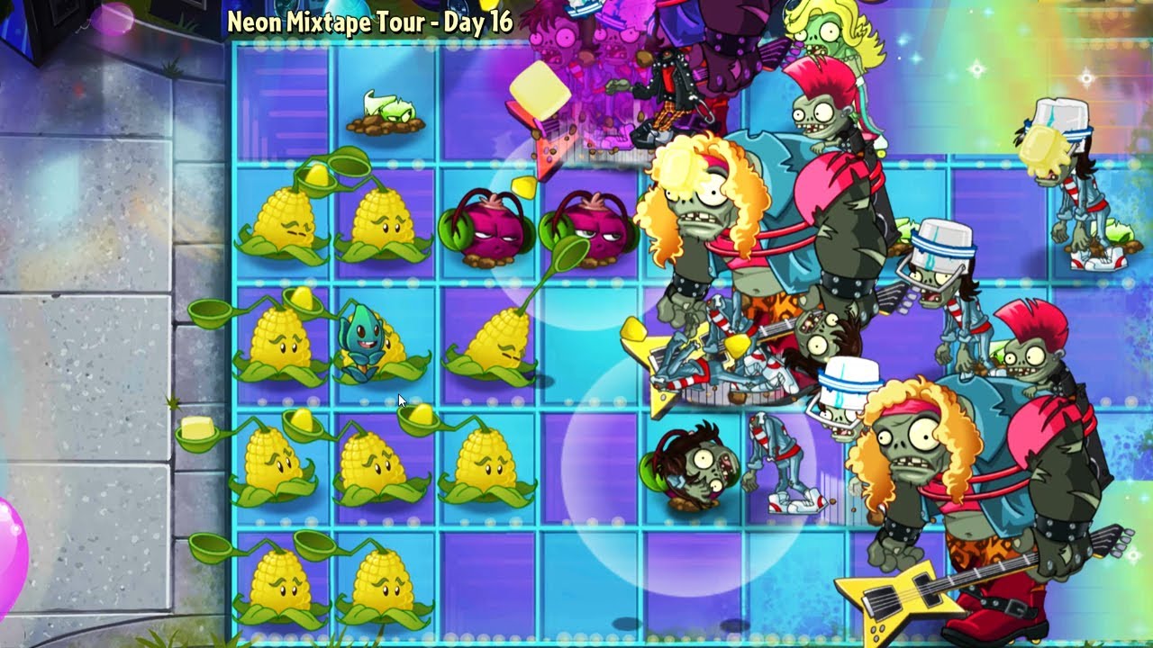 Plants Vs Zombies 2 #49 – Neon Mixtape Tour Day 14-16 - YouTube