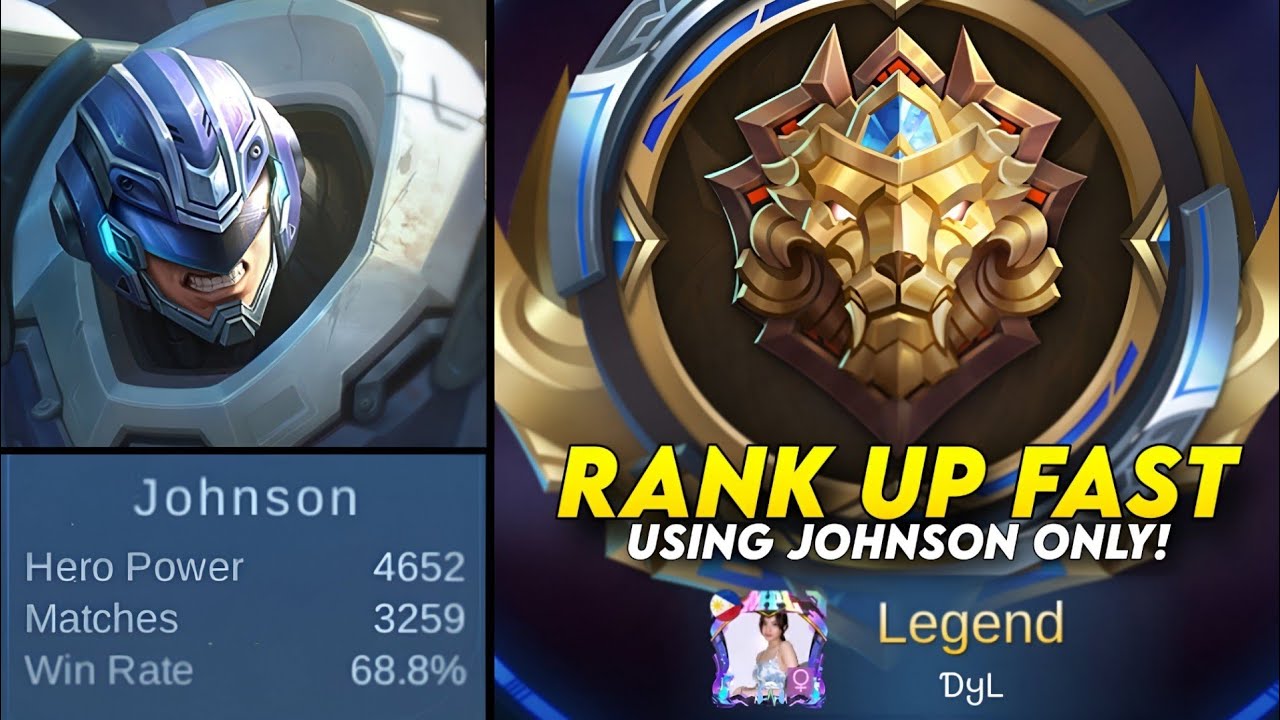 JOHNSON BEST BUILD 2023 MVP PLAYS (NonStop Gank For Rank Up) - YouTube