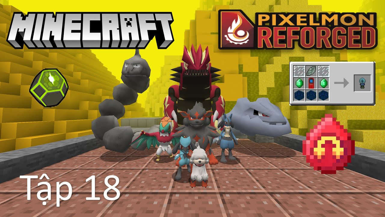 Minecraft Pixelmon #18: Groudon Nguyên thủy (Primal Groudon), Lucario ...
