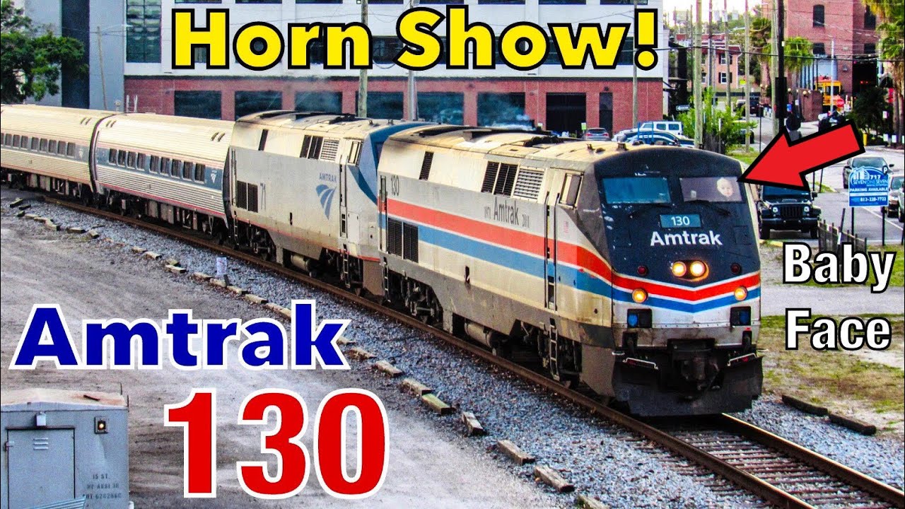 Amtrak 130 Heritage Horn Show in Tampa w/ Baby Face! - YouTube