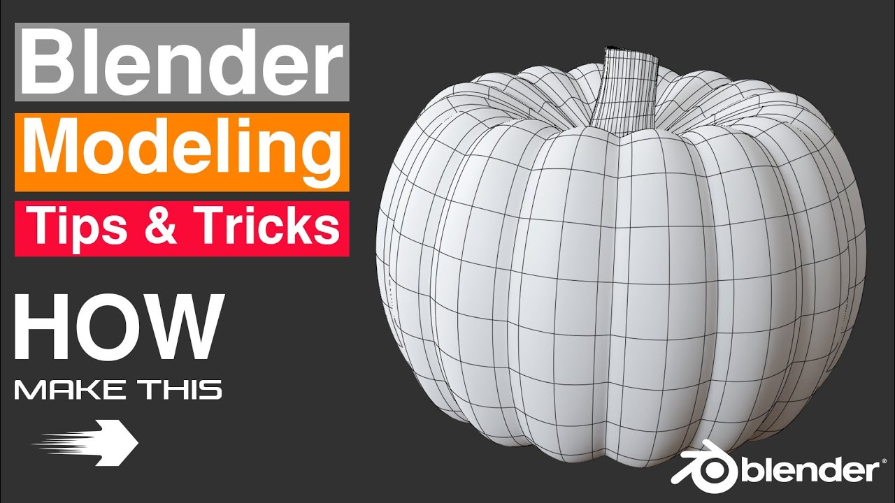 Blender 3D Modeling _ Create Pumpkin Form _ Subdivision Modeling ...