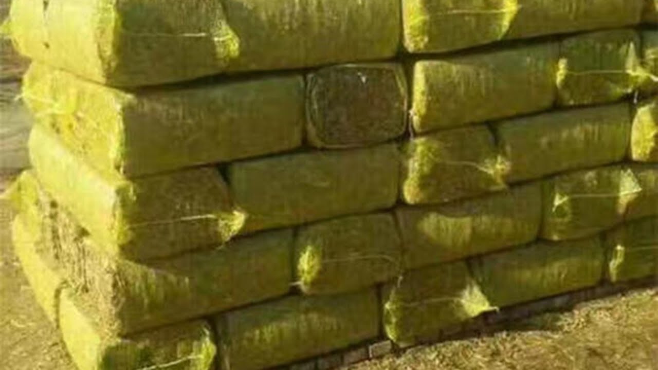 Small scale silage bagging - YouTube