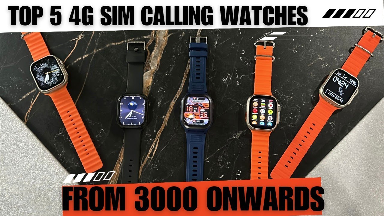 Top 5 | 4G calling Smartwatches | 23-24 models | New smartwatch range ...