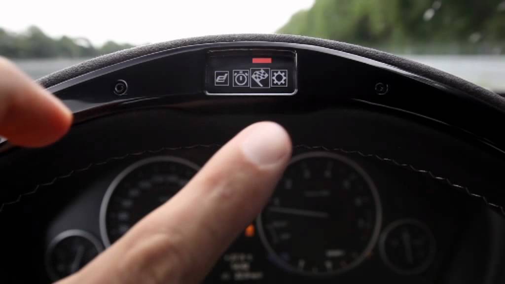BMW M Performance Steering wheel with digital display in action - YouTube