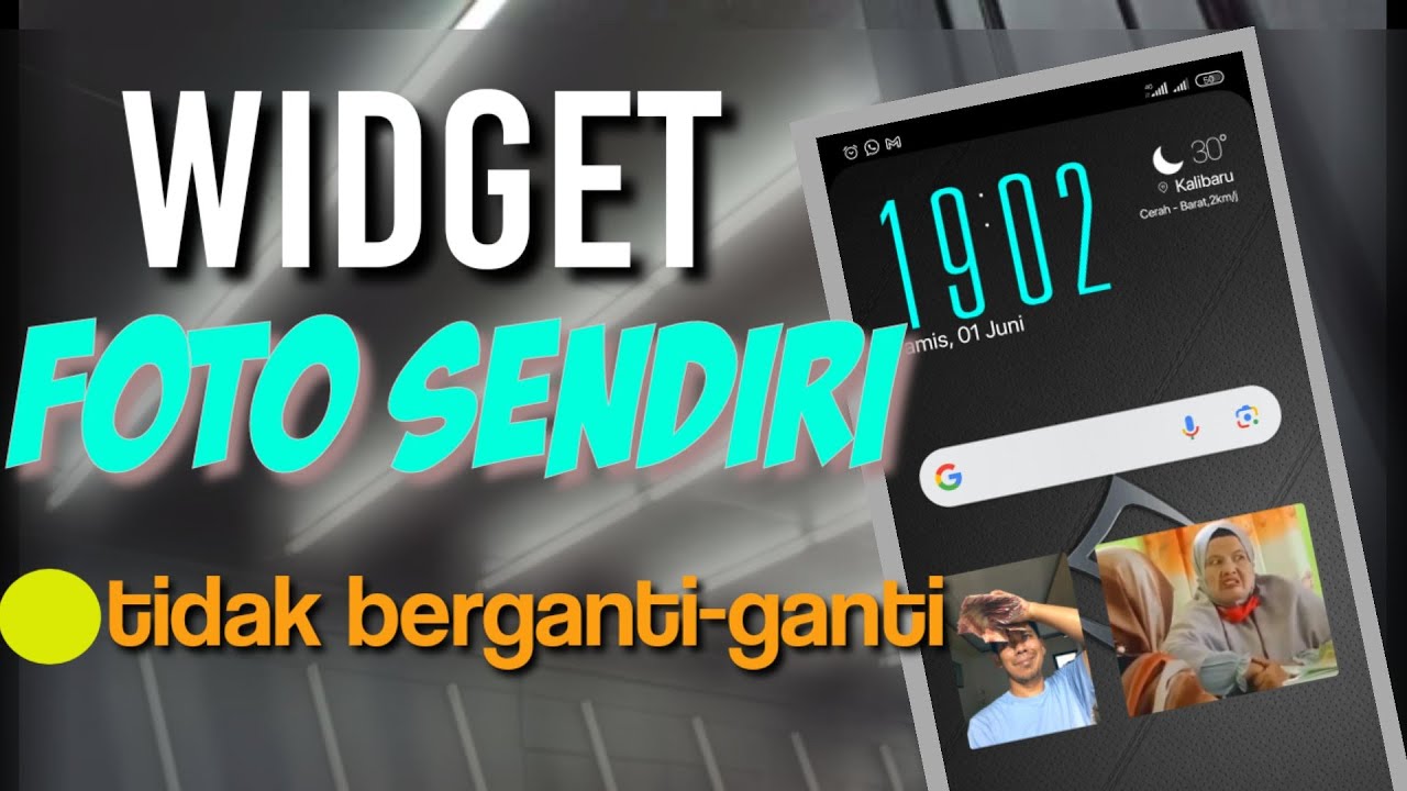 Cara Menampilkan Widget Foto Pakai Foto Sendiri Tidak Berganti-ganti ...