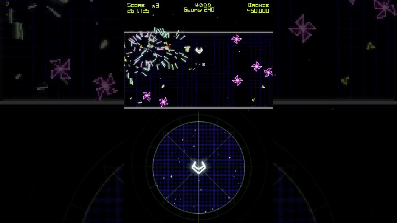 Geometry Wars: Galaxies for the Nintendo DS Gameplay Sample - YouTube