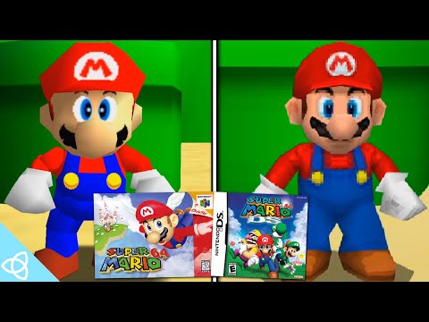 Super Mario 64 DS (2004 Remake) vs. Super Mario 64 (1996 Original) | Side by Side