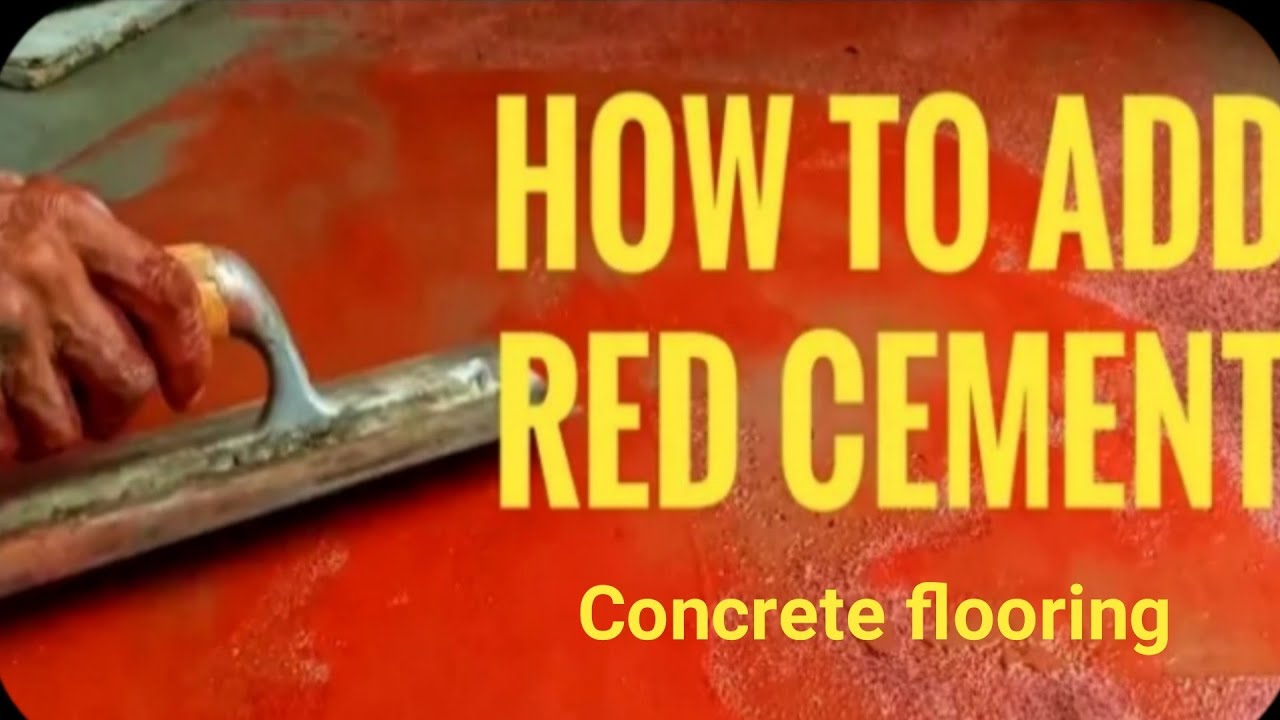 Red oxide flooring, simple red cement, no need tiles, Home improvement ...