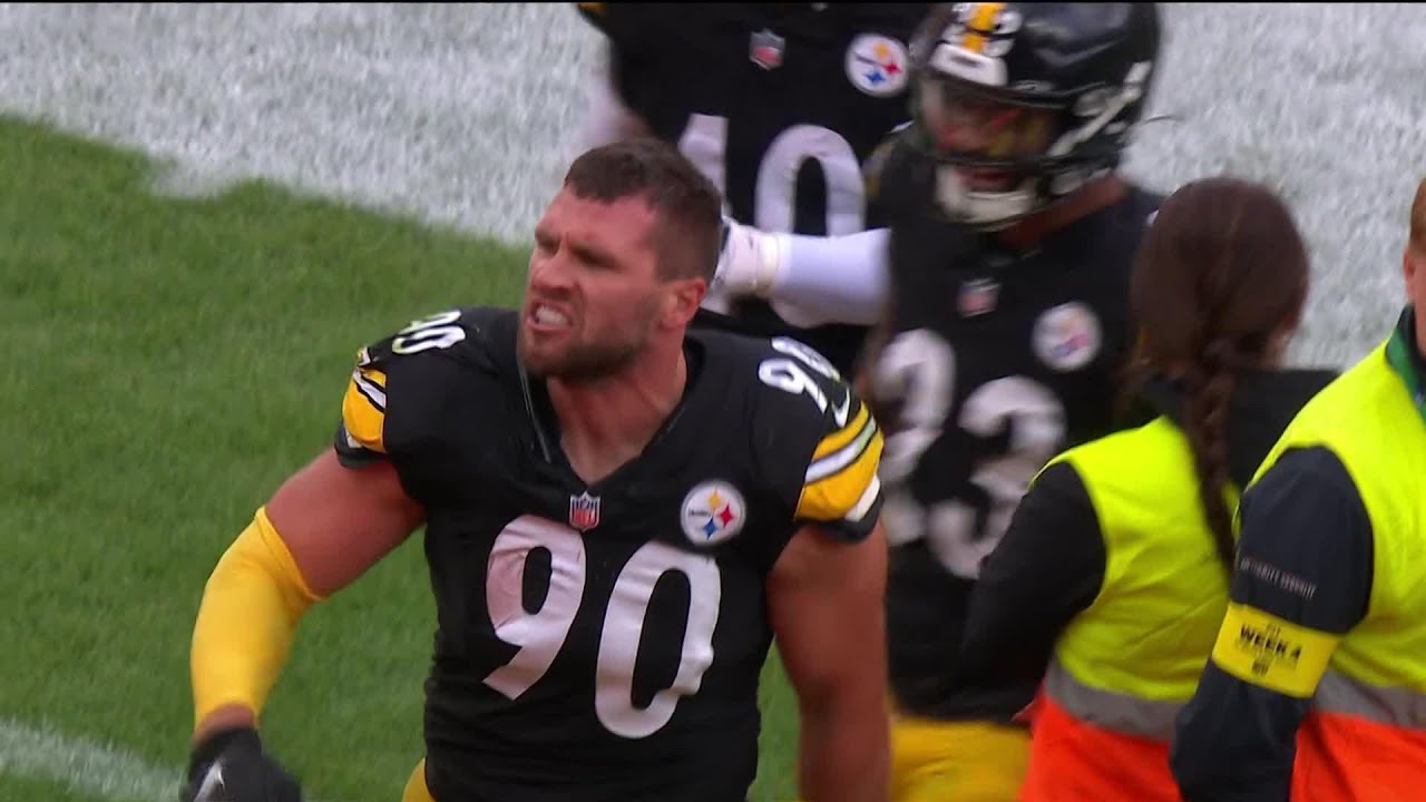 T.J. Watt Get His First Interception of the Year! - YouTube
