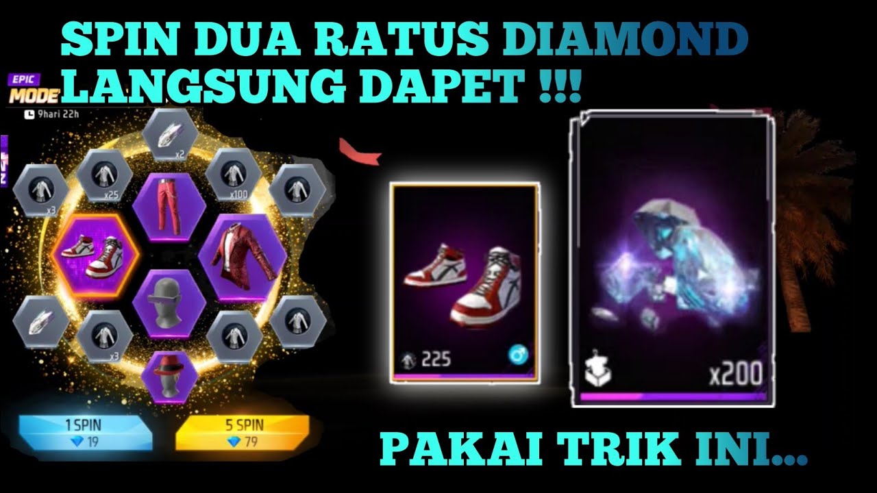 TRIK HOKI DAN HEMAT SPIN SEPATU JORDAN FF TERBARU 2025 - YouTube